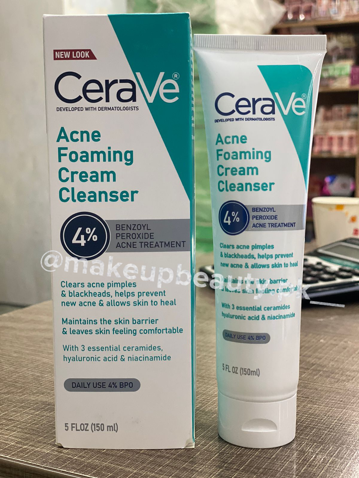 Cera ve Acne Foaming Cream Cleanser 150 ml – MakeupBeauty.Pk